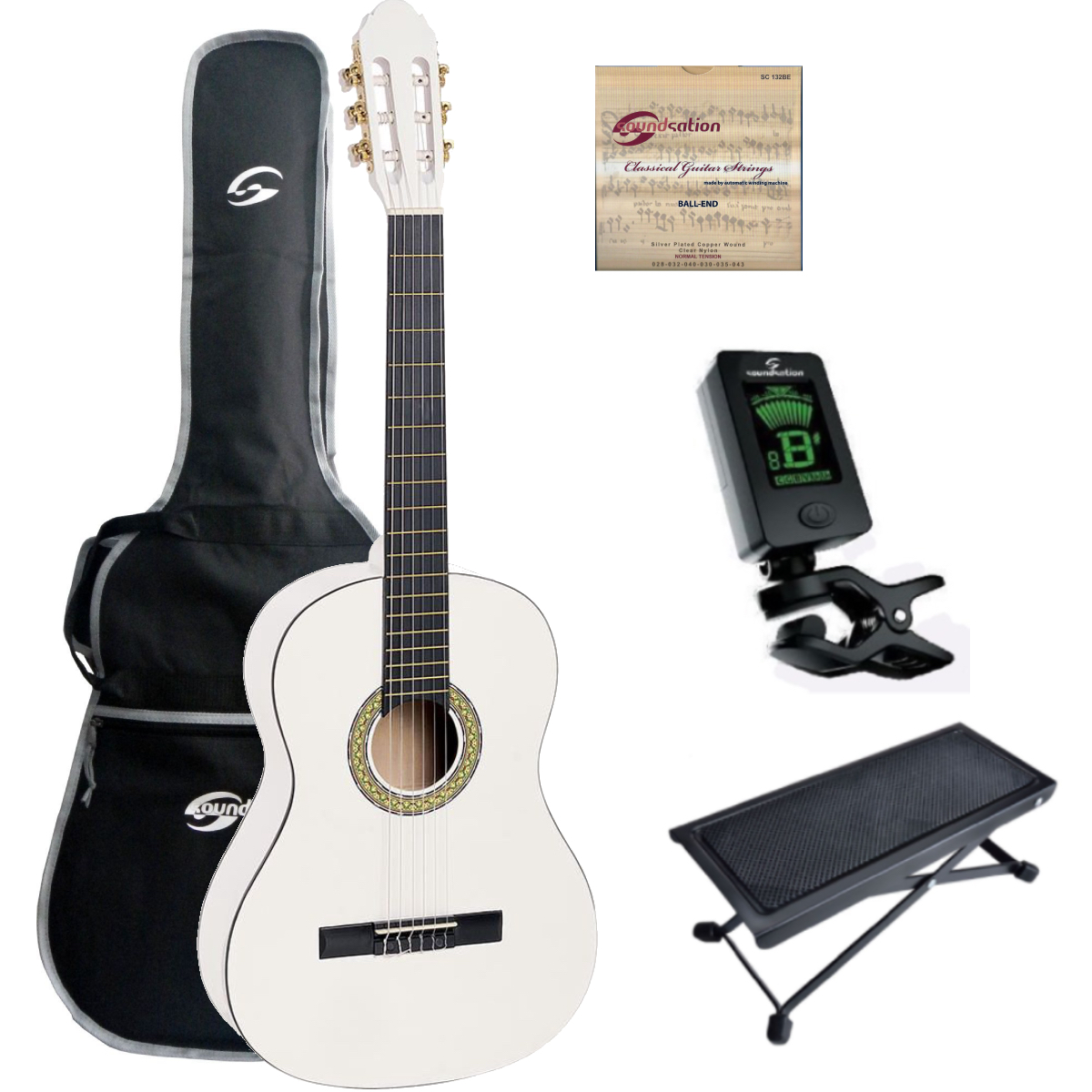 Toledo Primera Student 44 WH - Set chitara clasica "Bundle Set II"